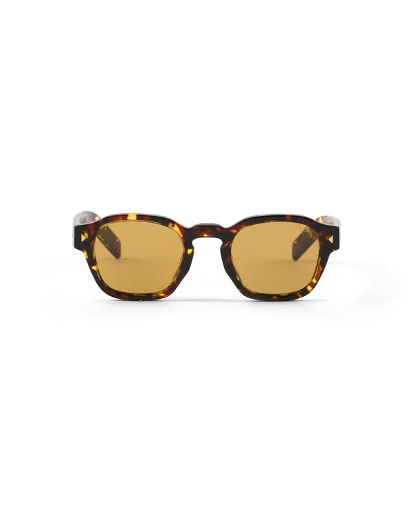 Prada Sunglasses With Metal Plaque - Lenses