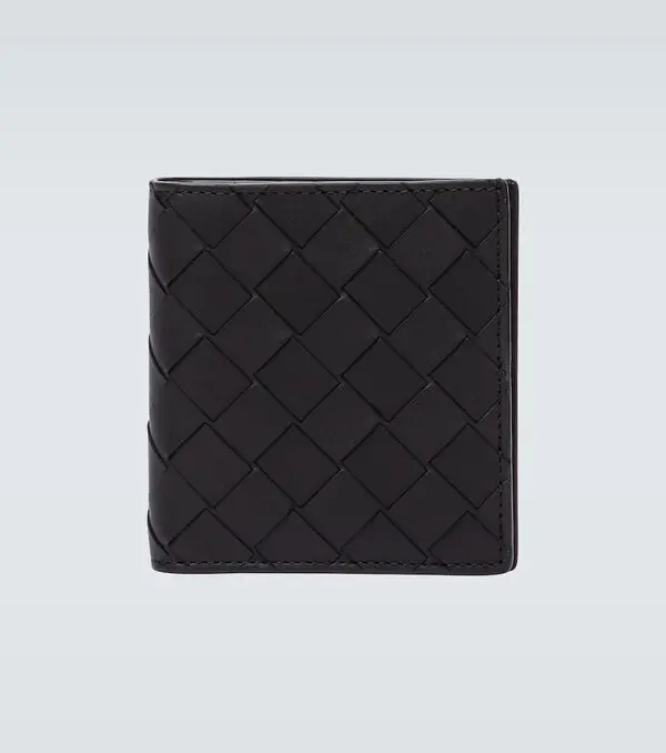 Bottega Veneta Folded Leather Wallet - Black
