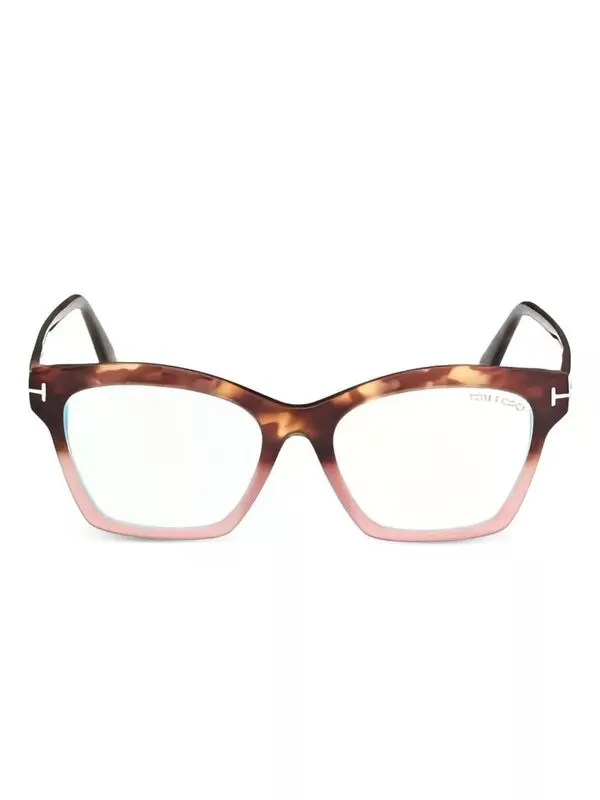 TOM FORD Cat-eye Frame Glasses - Brown