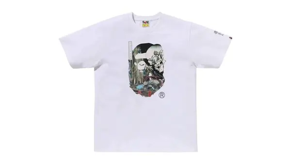 A BATHING APE X Ukiyoe Ape Head Iii Tee Shirt - White