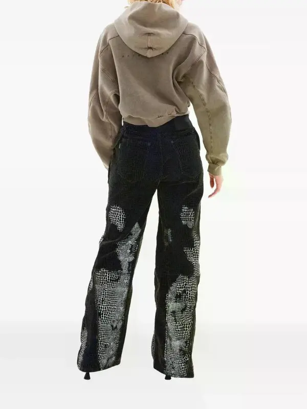 Ottolinger Snake-effect Wide-leg Jeans