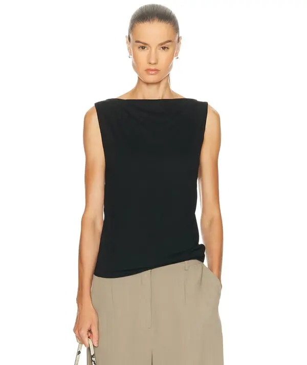 HOUSE OF DAGMAR Square Neck Top - Black