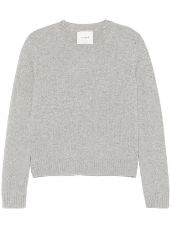 LISA YANG Mable Cashmere Crewneck Sweater - Grey
