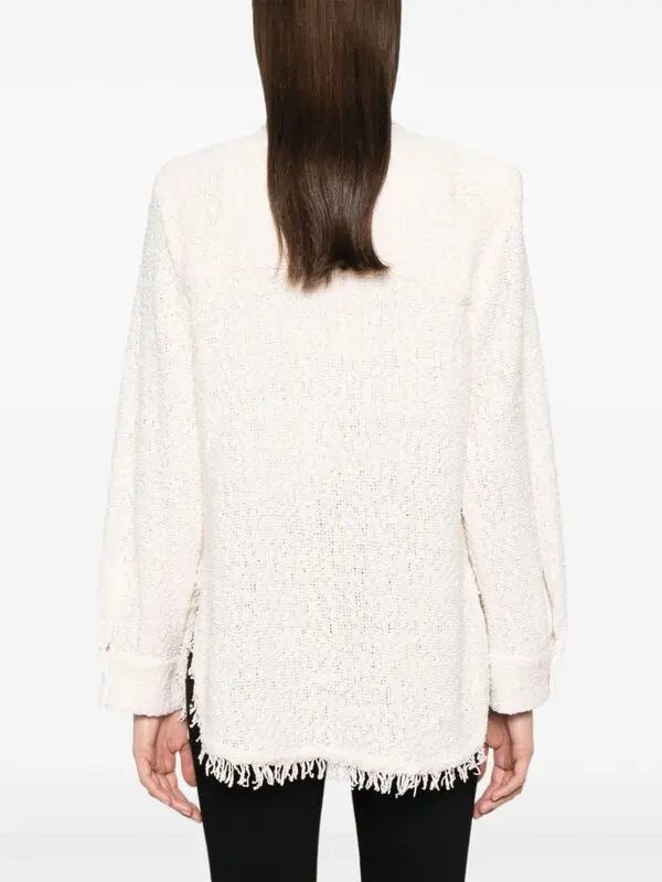 IRO PARIS Solaria Tweed Shirt - Pink