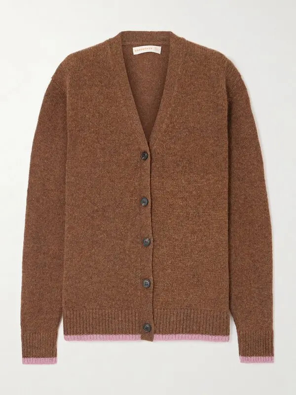 Daughter Shetland Wool Longline Cardigan