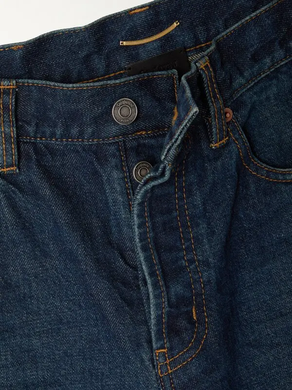 Saint Laurent Nico Mid-rise Straight-leg Jeans