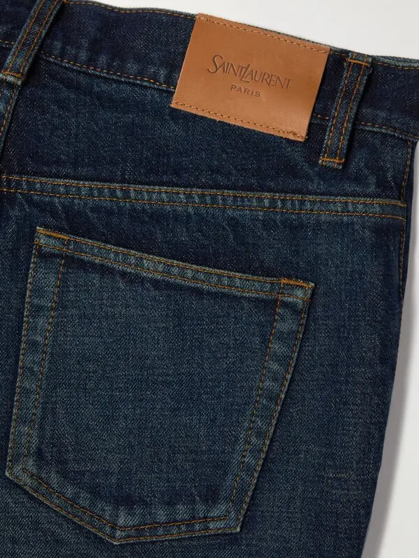 Saint Laurent Nico Mid-rise Straight-leg Jeans