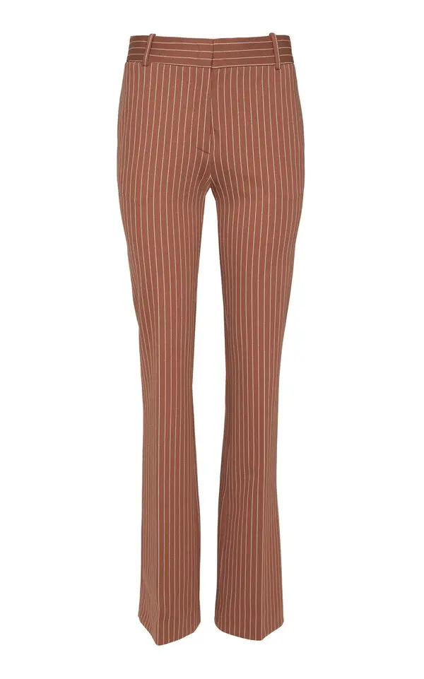 Oriane 1986 The Paris Mid-rise Flared Pants - Brown