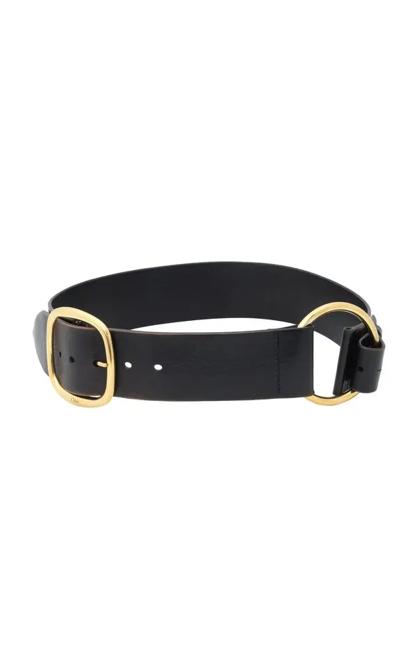 Chloé Anita Leather Belt - Black