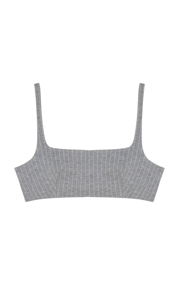 Oriane 1986 The Bralette Cropped Top - Grey