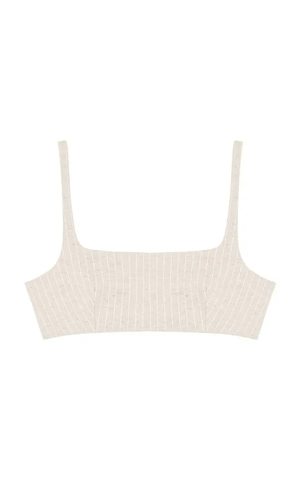 Oriane 1986 The Bralette Cropped Top - Nude