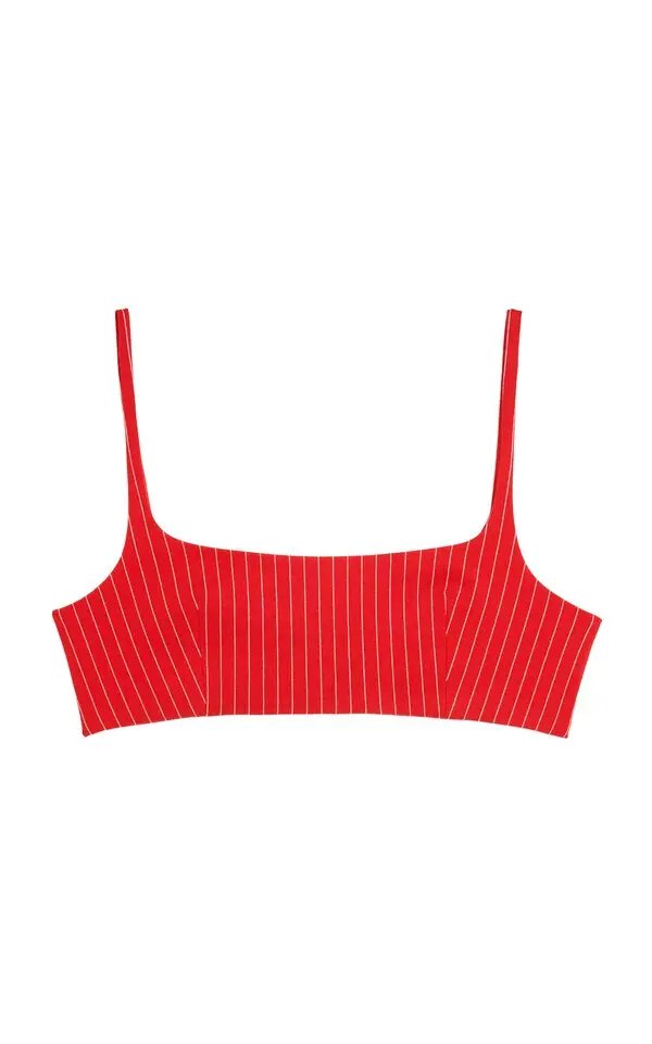 Oriane 1986 The Bralette Cropped Top - Red