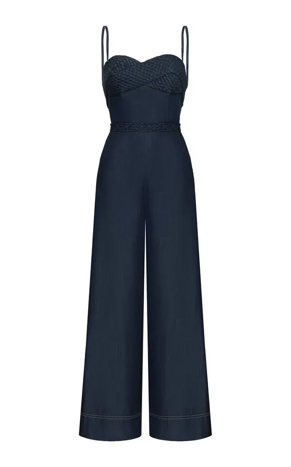 ANDRES OTALORA Islas Calladas Tencel Jumpsuit - Navy