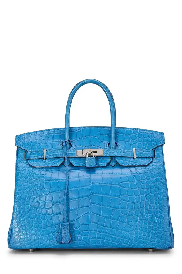Hermès Matte Alligator Birkin 35 - Mykonos