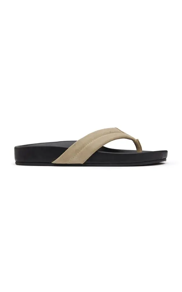 ST. AGNI Suede Thong Slide