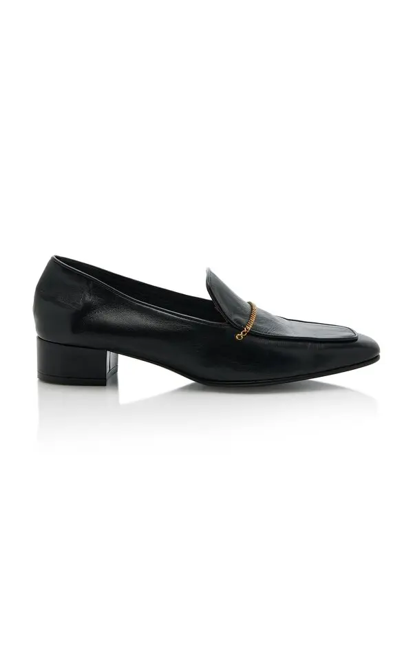 HERBERT LEVINE Fair And Square Leather Loafers