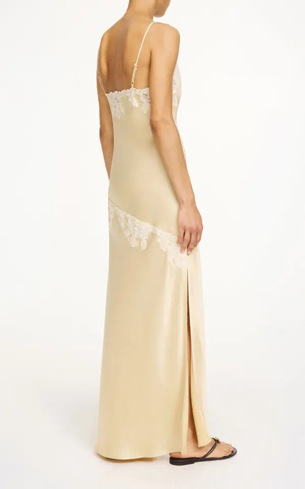 BY MALENE BIRGER Vera Lace-detailed Midi Slip Dress