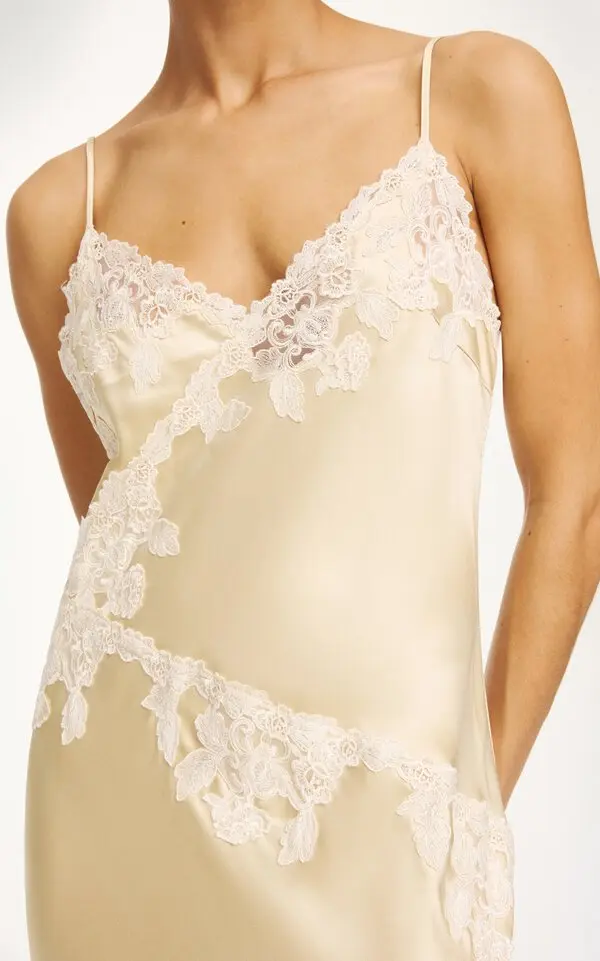 BY MALENE BIRGER Vera Lace-detailed Midi Slip Dress