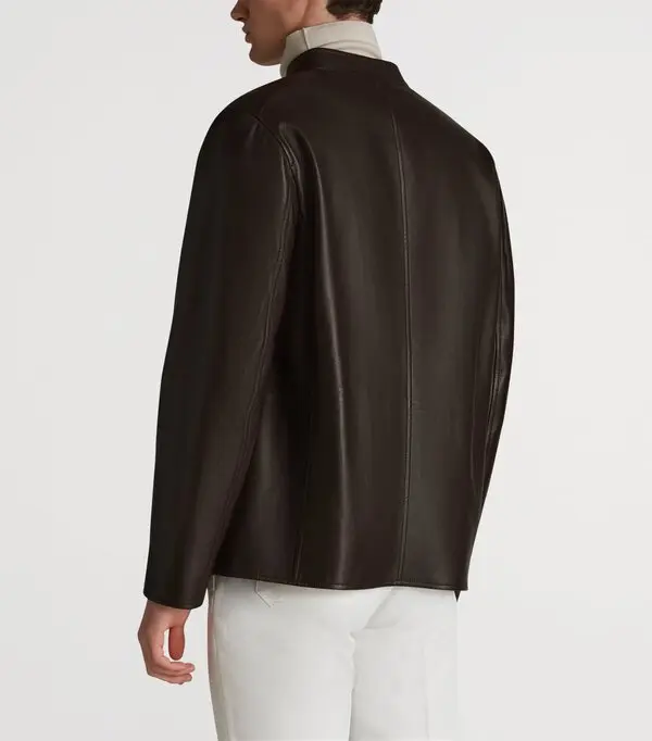 Dunhill Leather Driving Jacket