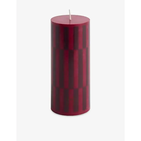 HAY Column Wax Candle 15cm - Wine And Bordeaux