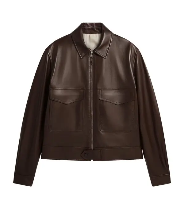 Dunhill Leather Flight Jacket