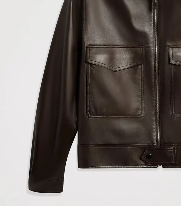 Dunhill Leather Flight Jacket