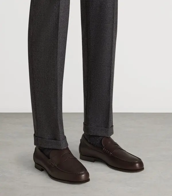 Dunhill Heddon Leather Loafers