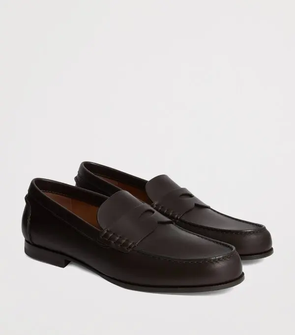 Dunhill Heddon Leather Loafers