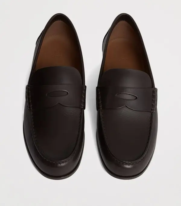 Dunhill Heddon Leather Loafers