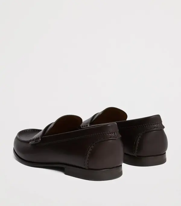 Dunhill Heddon Leather Loafers