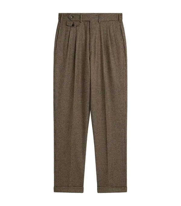 Dunhill Cashmere Houndstooth Trousers