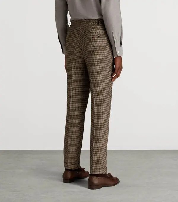 Dunhill Cashmere Houndstooth Trousers