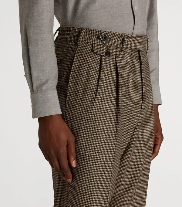 Dunhill Cashmere Houndstooth Trousers