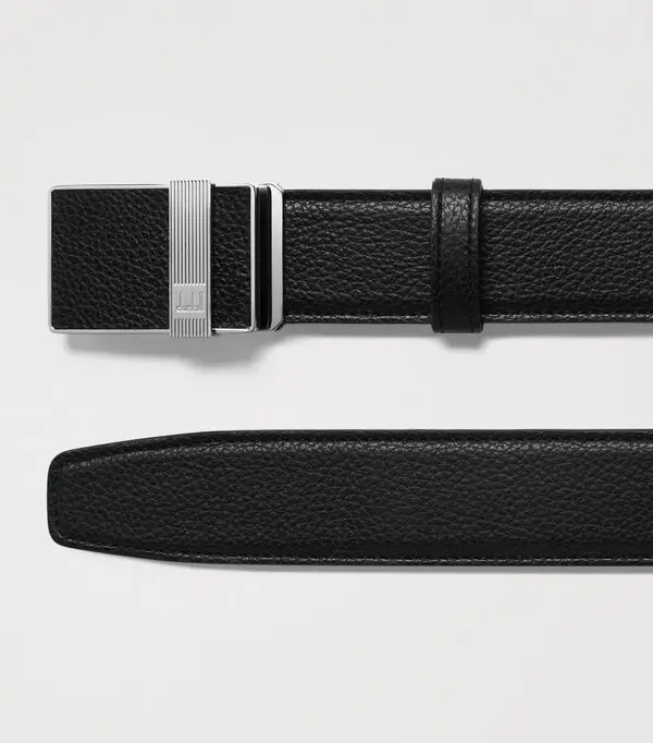 Dunhill Leather Automatic Buckle Belt - Black