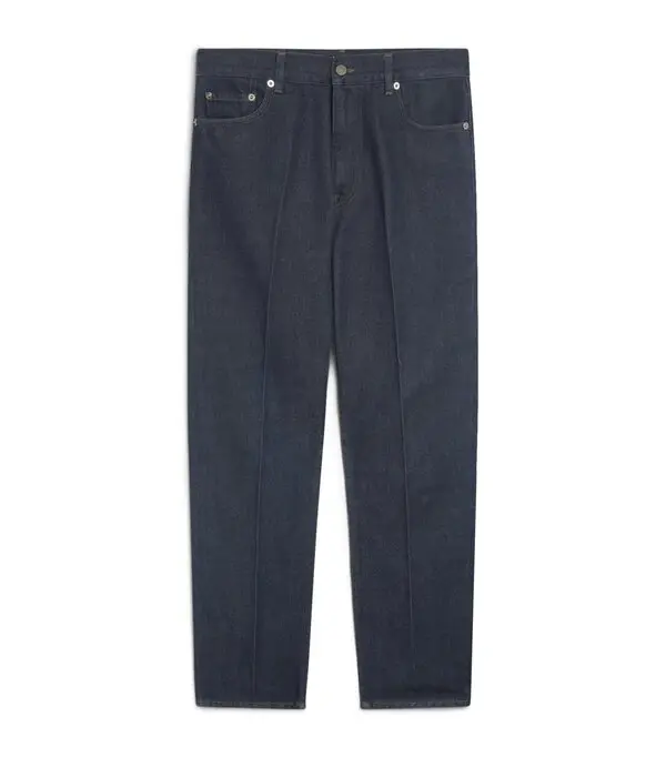 Dunhill Cotton-silk Blend Straight Leg Jeans