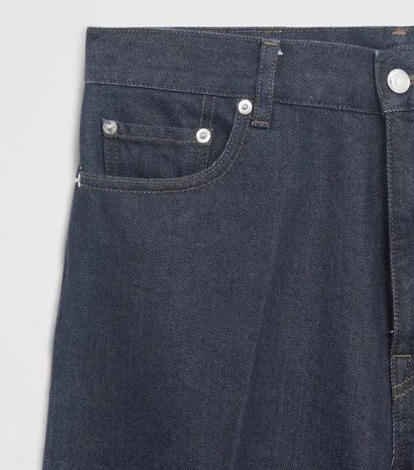 Dunhill Cotton-silk Blend Straight Leg Jeans