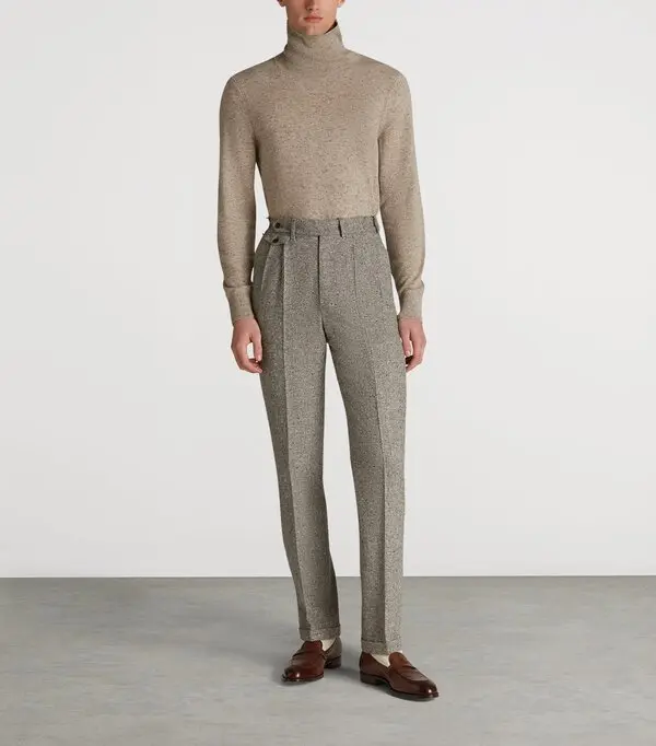 Dunhill Cashmere Donegal Rollneck Sweater