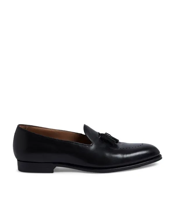 Dunhill Calf Leather Tassel Loafers