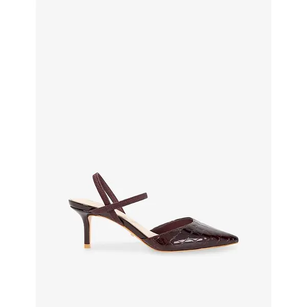 DUNE Leather Slingback Courts