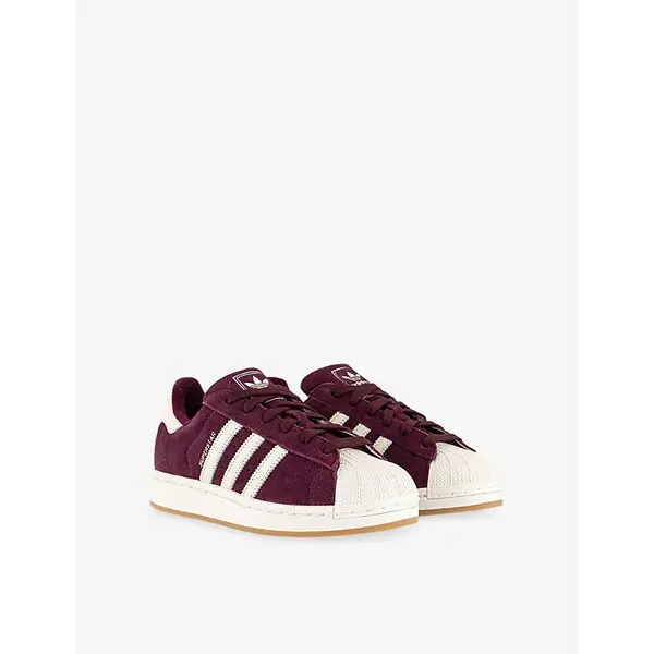adidas Womens Burgundy Superstar II Woven Trainers 4