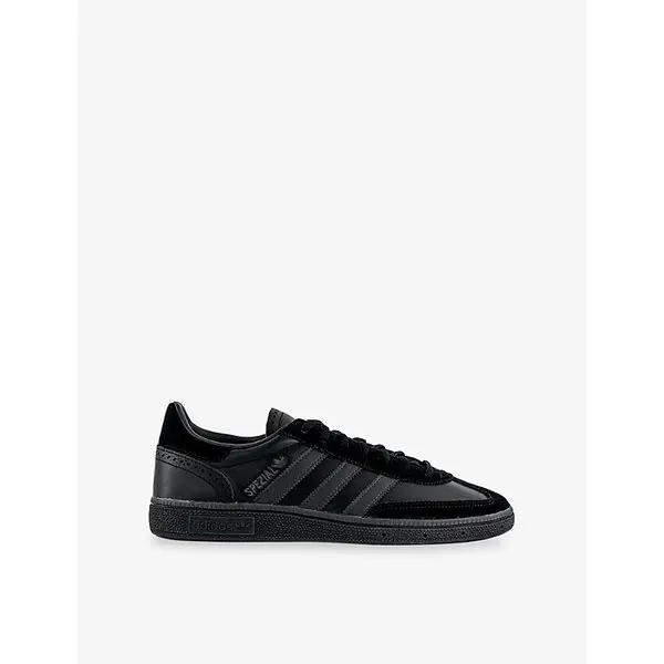 Adidas Handball Spezial Leather Trainers - Core Black Focus Oli