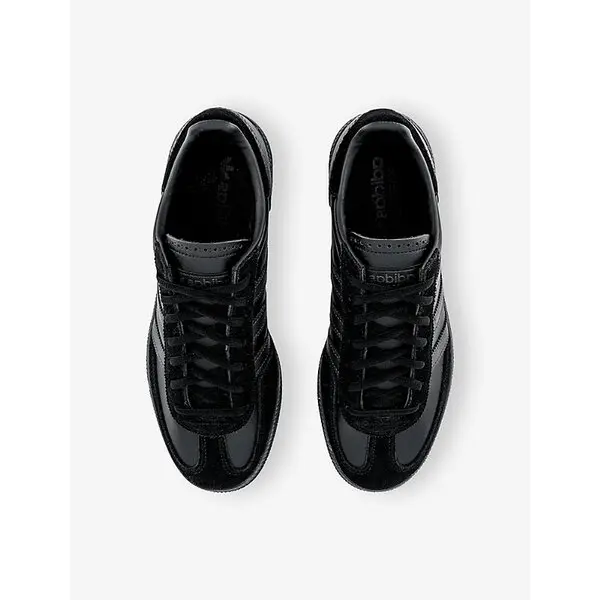Adidas Handball Spezial Leather Trainers - Core Black Focus Oli
