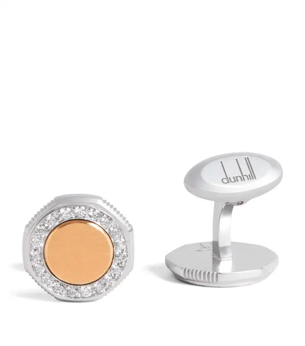 Dunhill Duke Diamond Cufflinks - Gold