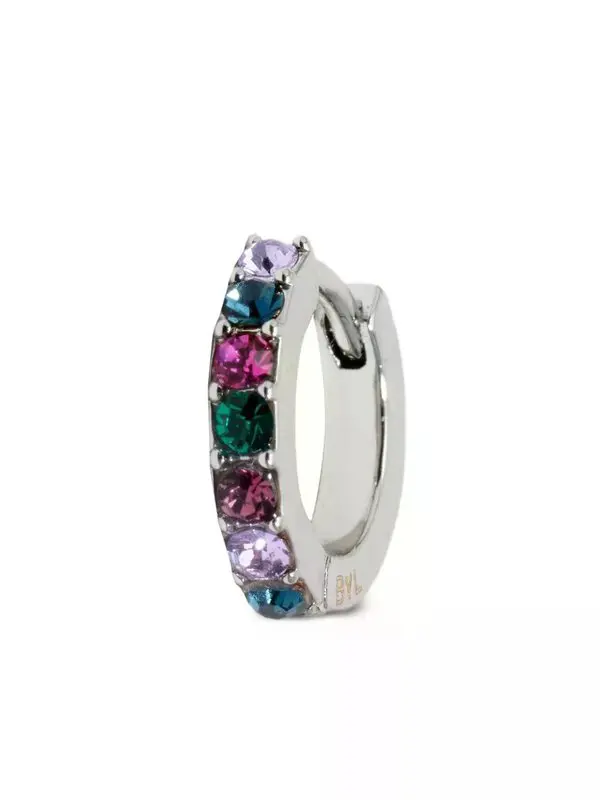 Bimba Y Lola Multigemstone Hoop Earrings