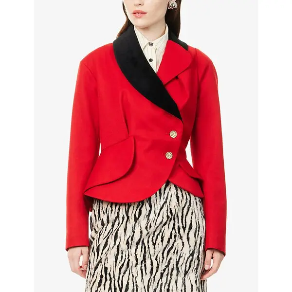 VIVIENNE WESTWOOD Stormy Asymmetric Wool Jacket