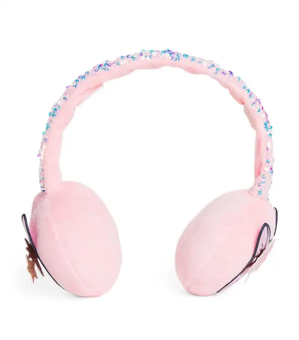 BILLIEBLUSH Embellished Cat Earmuffs - Pink
