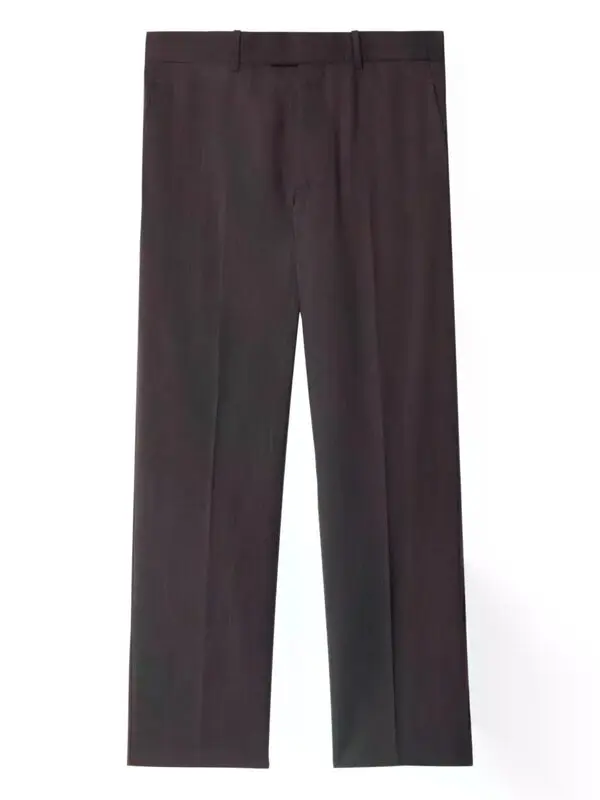 Burberry Hook-and-button Tailored Trousers - Red
