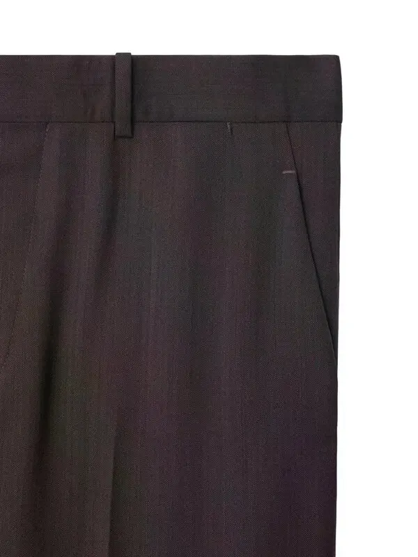 Burberry Hook-and-button Tailored Trousers - Red