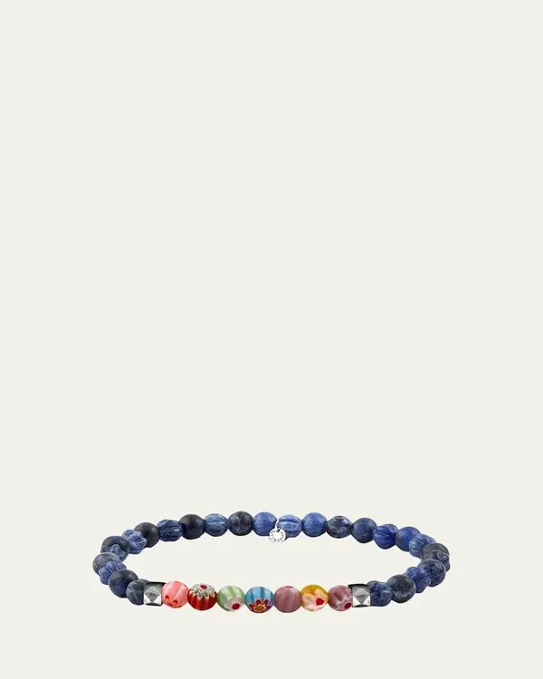 Tateossian Millefiori Bead Bracelet - Sodalite