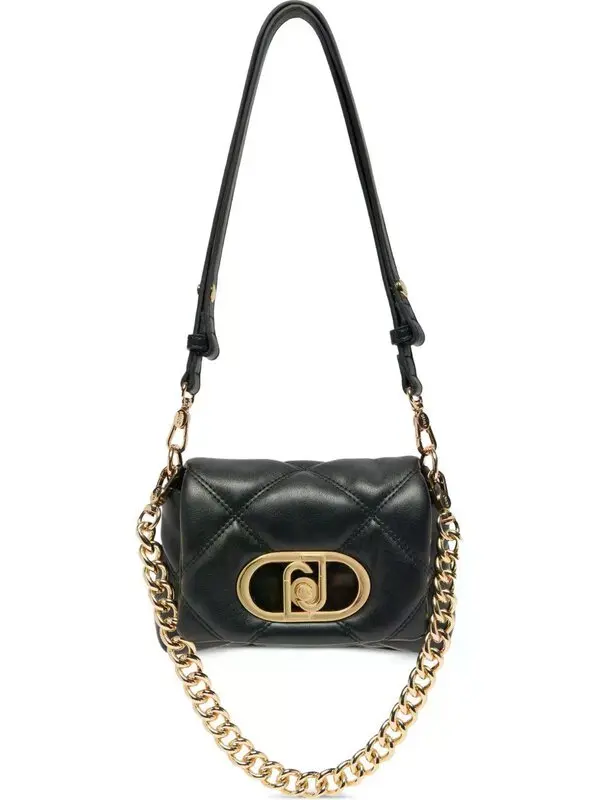 Liu Jo Quilted Shoulder Bag With Chain Strap - Black